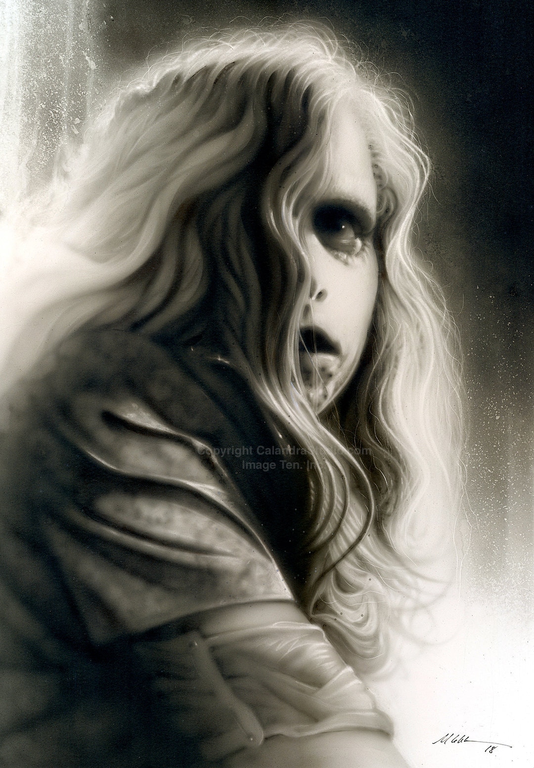 Official Night of the Living Dead Artist Signed 11x14 Karen Print - Etsy