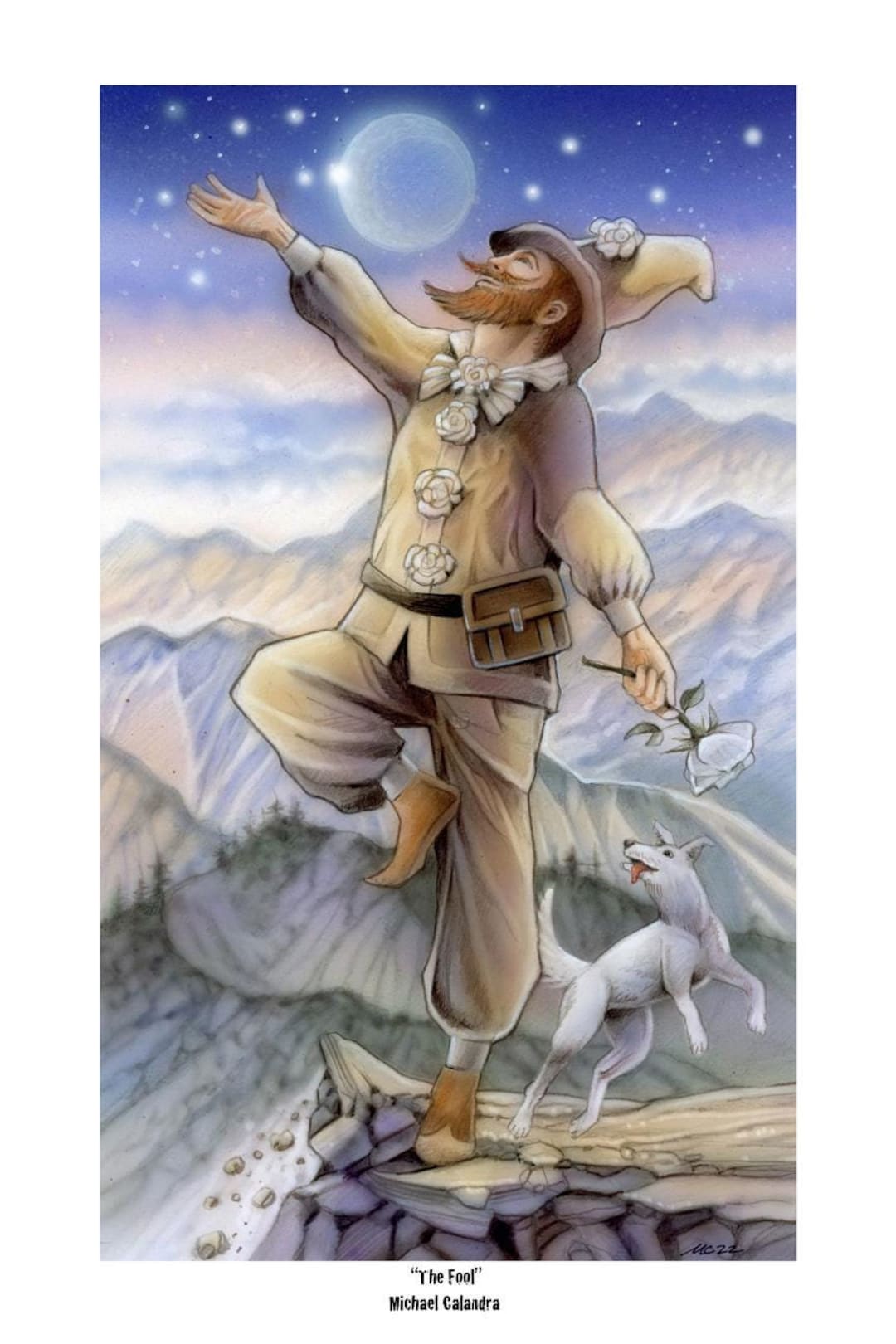 The Fool Tarot Card Art 8x12 Metallic Print - Etsy