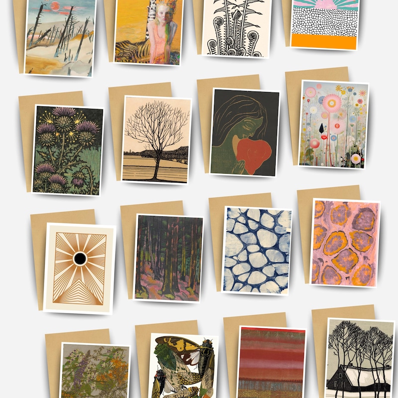 Abstract Birthday Cards - Etsy