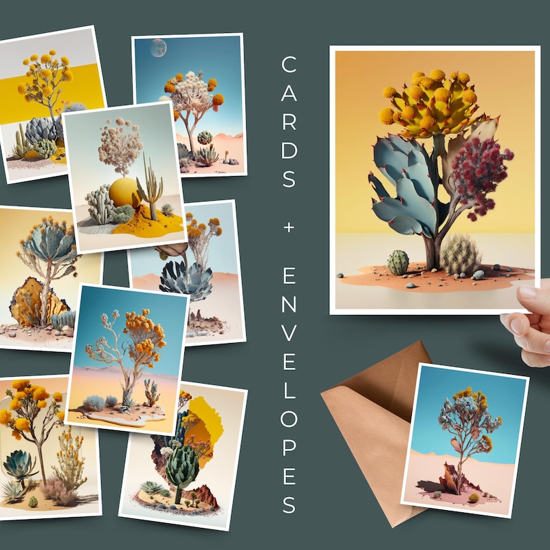 Cactus Greeting Card - Etsy