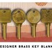 Large Key Blanks/xl Ornate Brass Key Blanks/hotel Key/bronze Keys ...