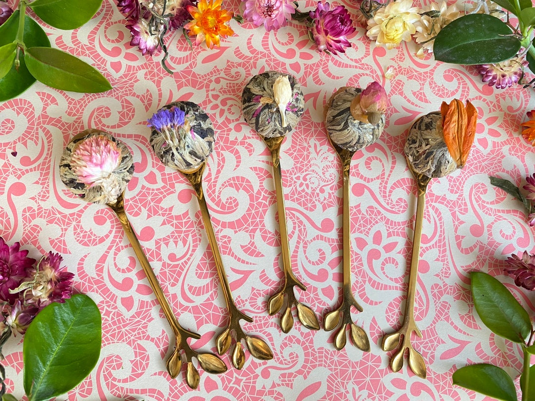 Blooming Tea Ball Spoon Pops/gift for Tea Lover/variety Teas/herbal Tea ...