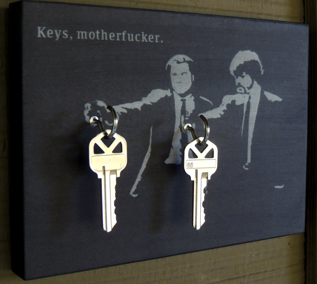 Funny Key Holder: Wood Mounted Wall Art, Movie Quote - Etsy