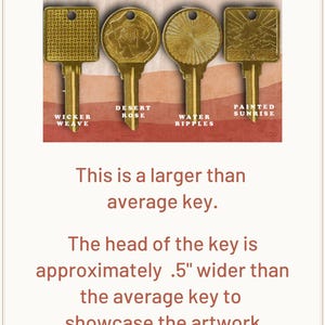 Large Key Blanks/xl Ornate Brass Key Blanks/hotel Key/bronze Keys ...