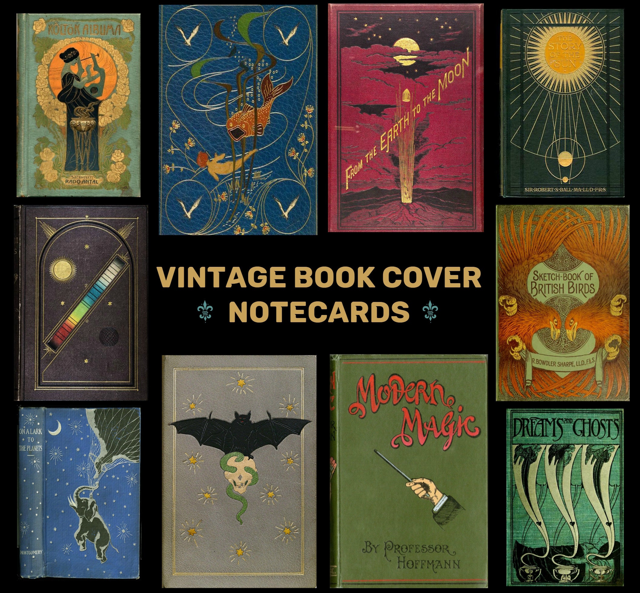 VINTAGE NOTE CARDS Set of 16 Blank Greeting Cards Thank You | Etsy