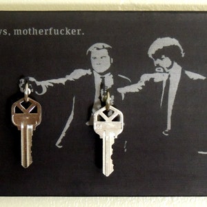 Funny Key Holder: Wood Mounted Wall Art, Movie Quote - Etsy
