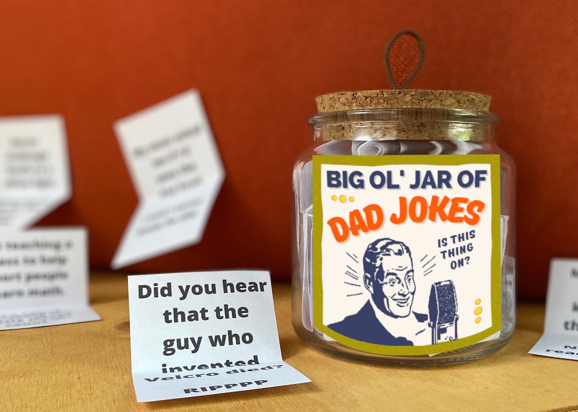 Dad Joke Gift/jar of Dad Jokes/emergency Dad Jokes/75 Dad - Etsy