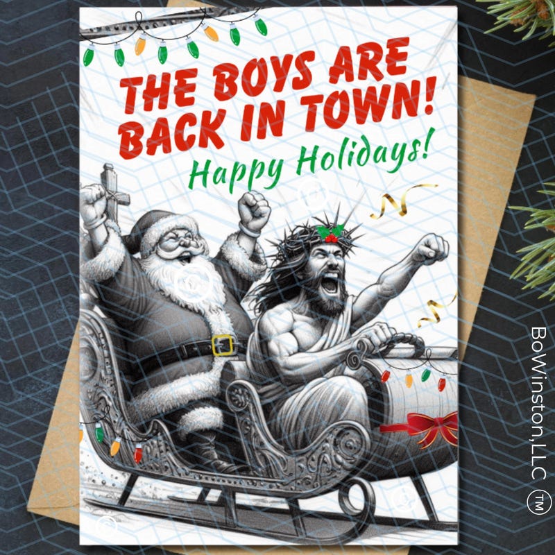 Crazy Christmas Photo Card - Etsy