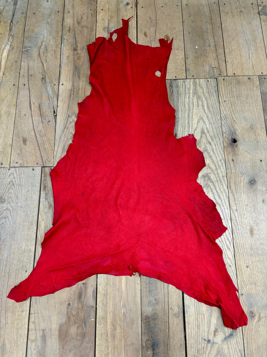 Deerskin/deer Leather / Buckskin Hide / Red Color / C12-pic 3 - Etsy
