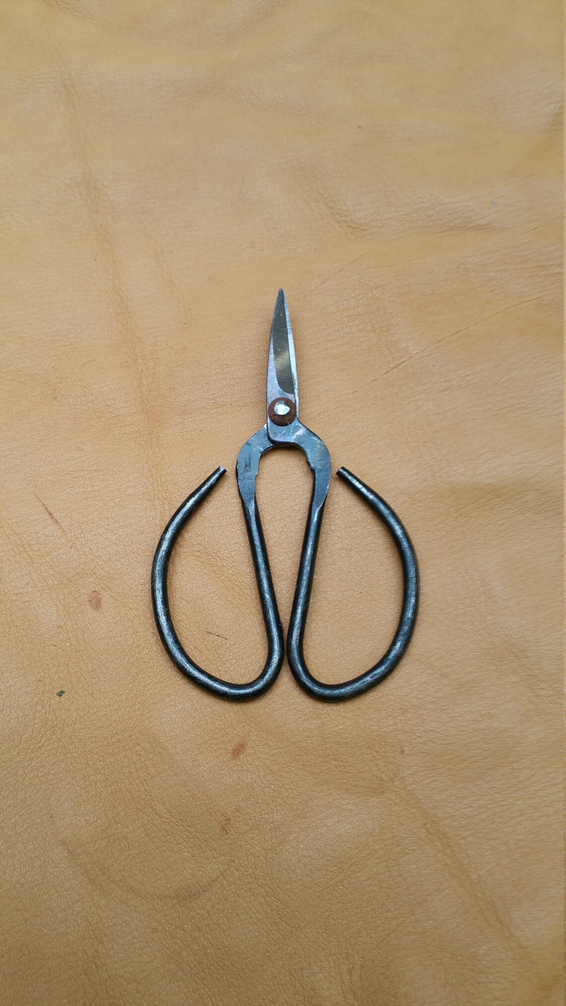 Hand Forged Scissors Primitive Style Leather Scissors 4 to | Etsy