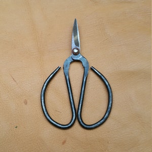 Hand Forged Scissors Primitive Style Leather Scissors 4 to | Etsy