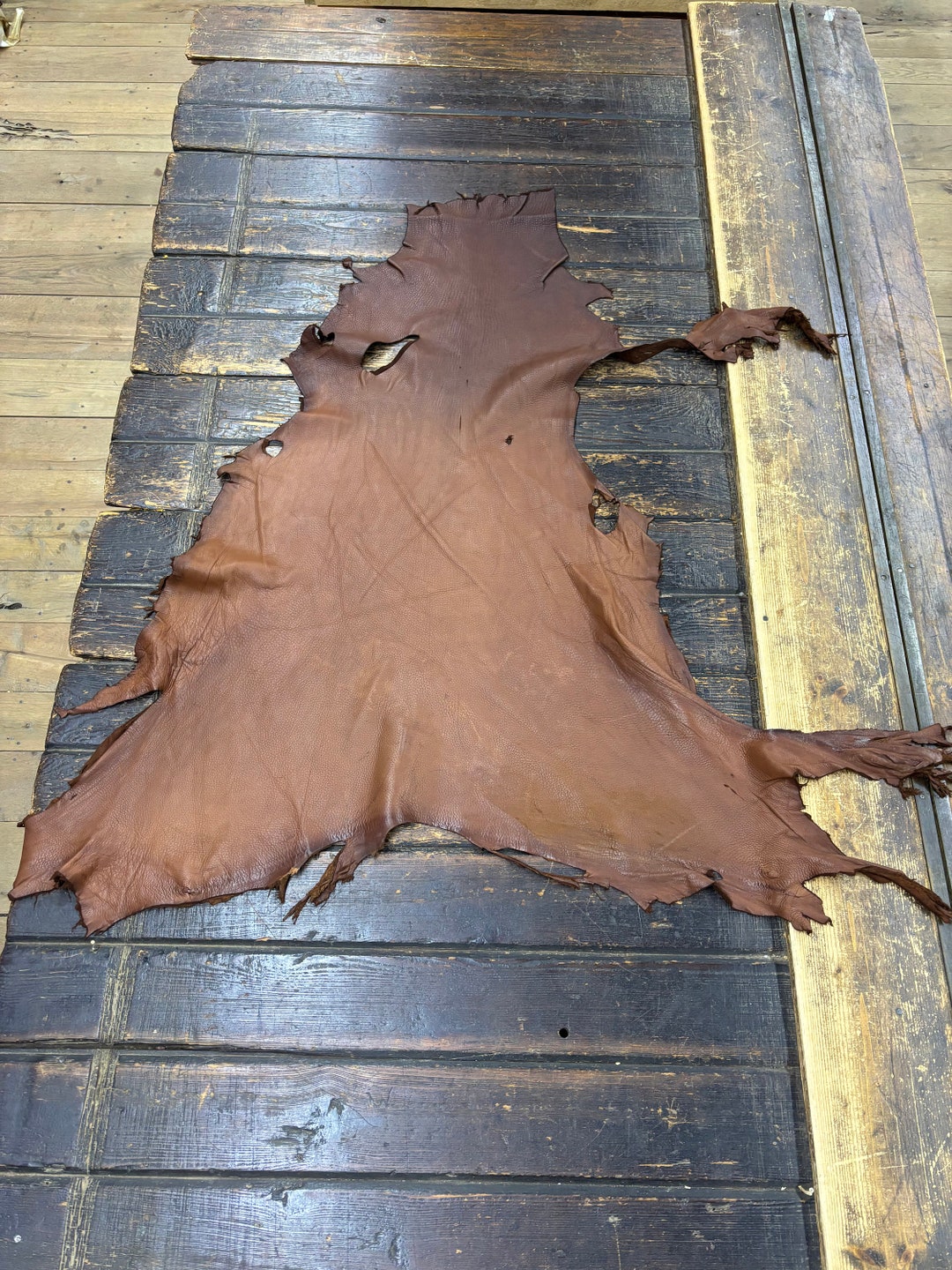 Deerskin Buckskin Hide Whiskey Color 11sf Nice Grain C12-pic35 - Etsy