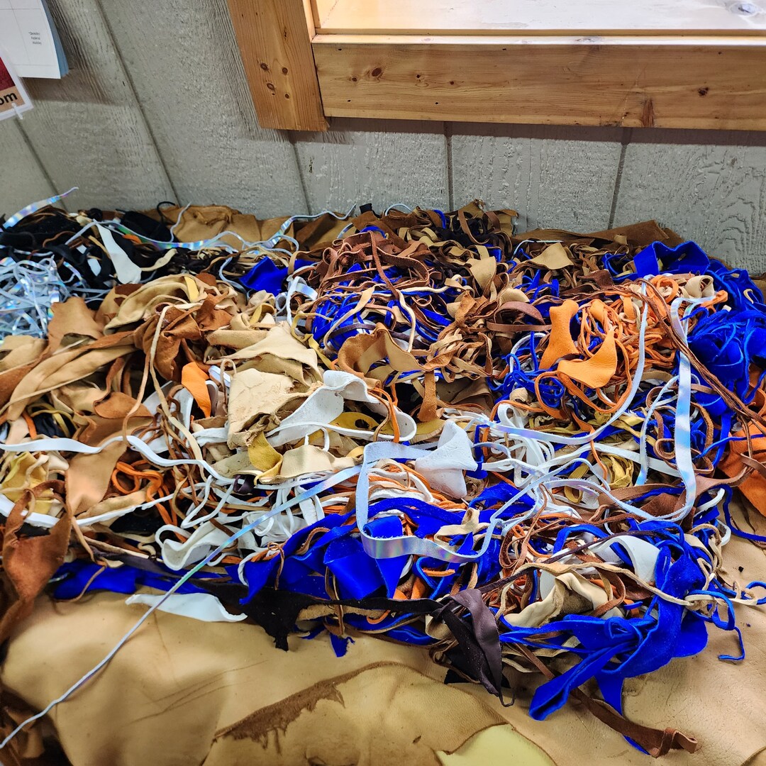 BIG Bag of Mix Leather-4-5 LBS - Etsy