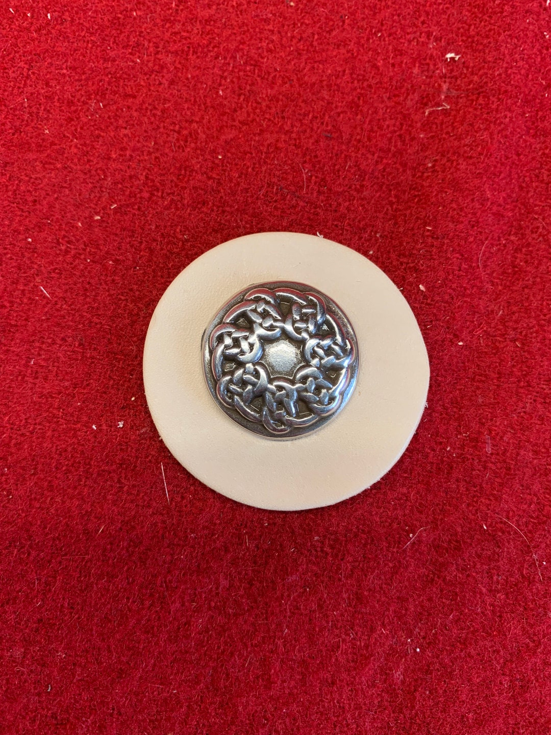 Pictish Knot Celtic Concho- Antique Silver Finish 1" - Etsy