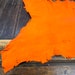 Deerskin Buckskin Hide Orange Color 11sf Nice Grain! C11-pic303 - Etsy
