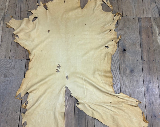 Deerskin/deer Leather / Buckskin Hide/smoke Color / C 12-pic33 - Etsy