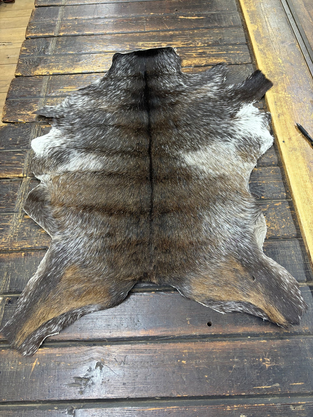 Goat Hide, Hair on Goat Hide, 34"x27", Shelf6-#24 - Etsy