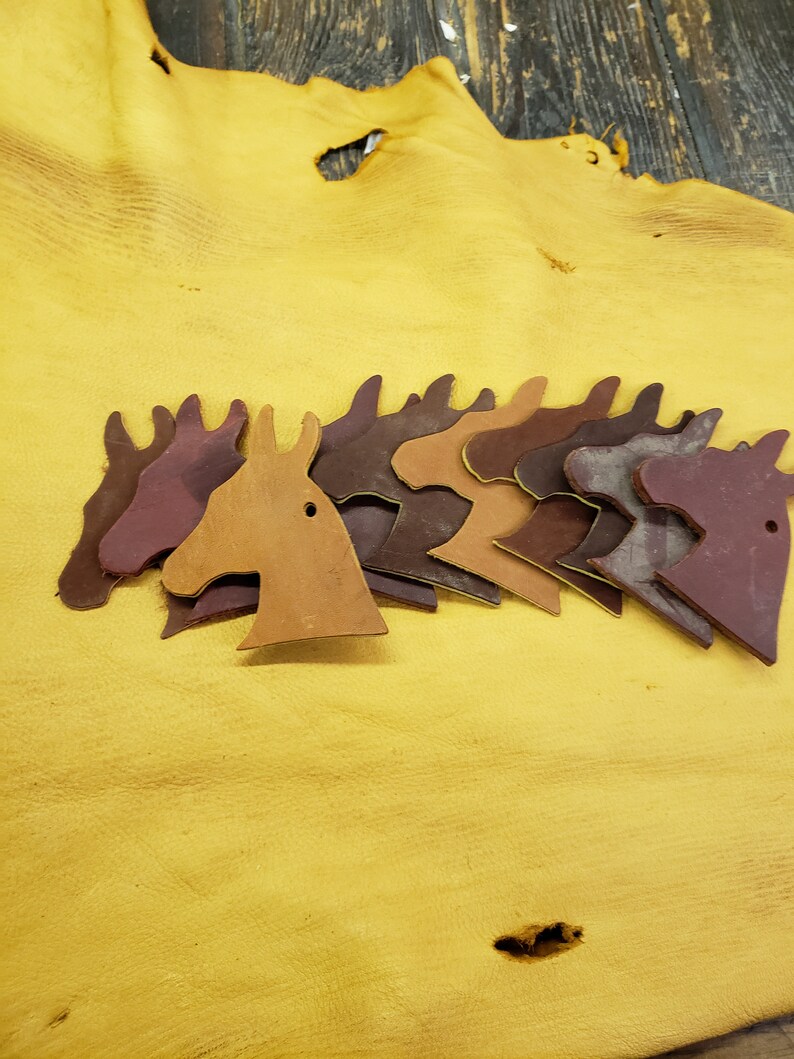 Leather Donkey Head Shapes-10 Pack-great for Group Projects - Etsy
