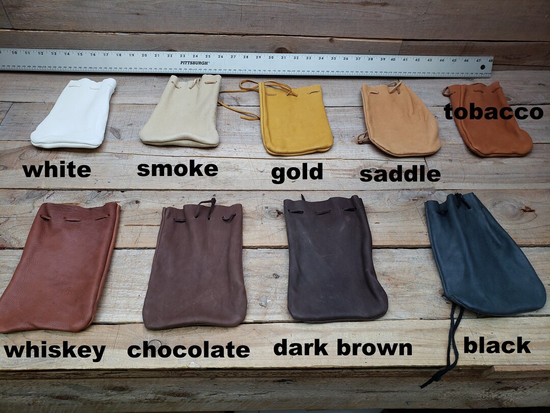 Deerskin Leather Large Game Pouch / Soft & Supple / Marble or - Etsy