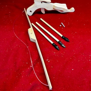 Small Wooden Toy Crossbow & Arrow Set Y1-100 - Etsy