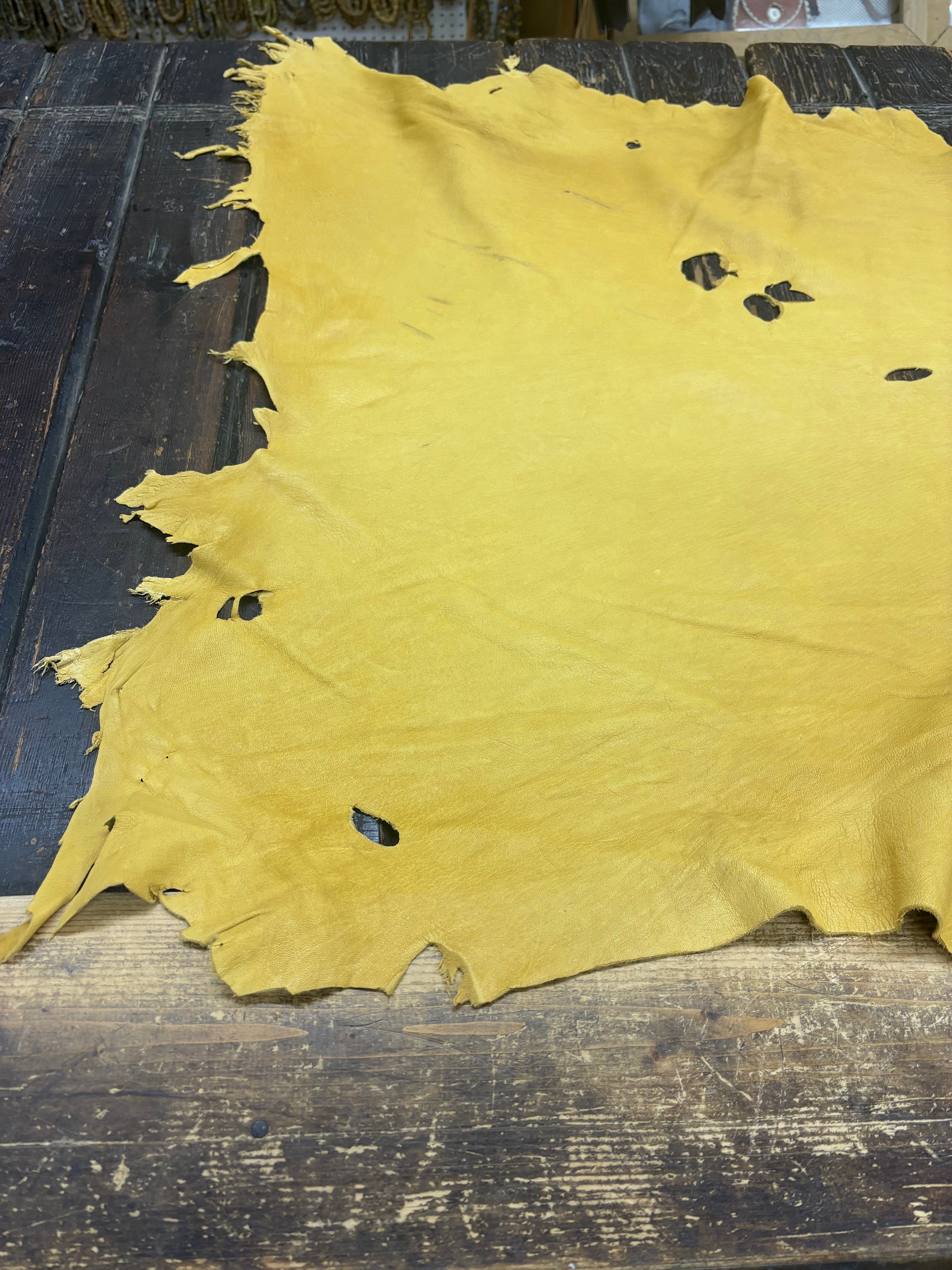 Deerskin/deer Leather / Buckskin Hide / Gold Color / C11-pic 311 - Etsy