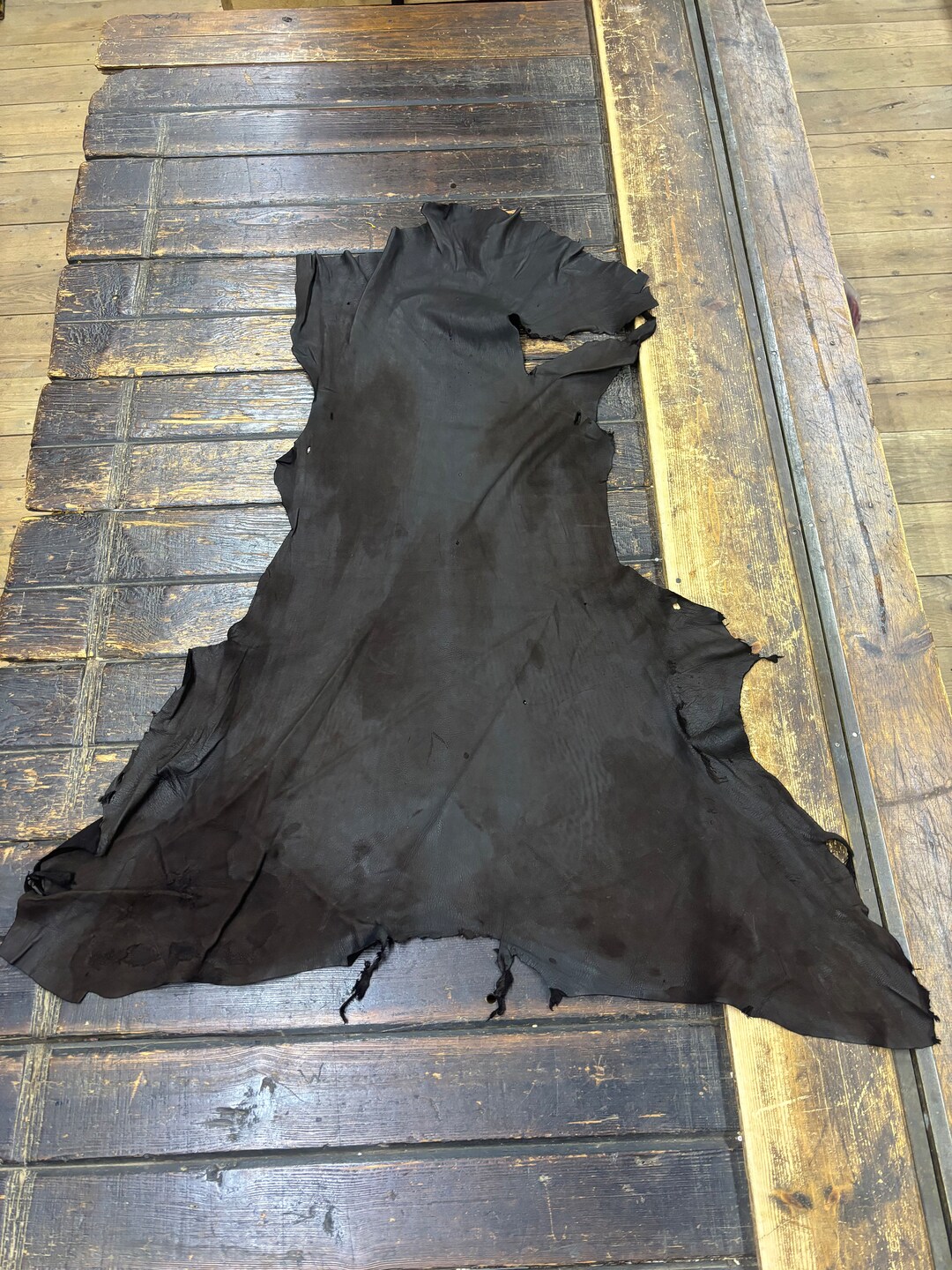 Deerskin/deer Leather / Buckskin Hide / Dark Brown Color / C-11 Pic-300 ...