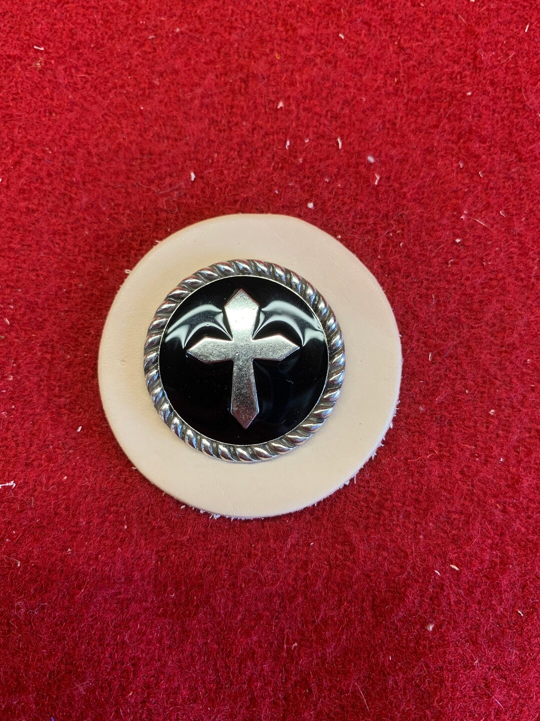 Epoxy Cross Concho - Nickel Plate 1 1/4" - Etsy