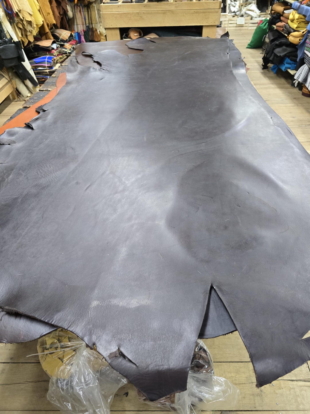 Harness / Bridle Leather / Cow Hide / Dk Brown / 10-11 Oz Side / 06-290 ...