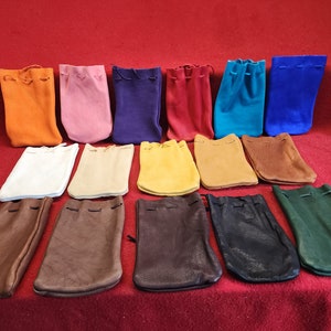 Deerskin Leather Large Game Pouch / Soft & Supple / Marble or Dice Bag ...