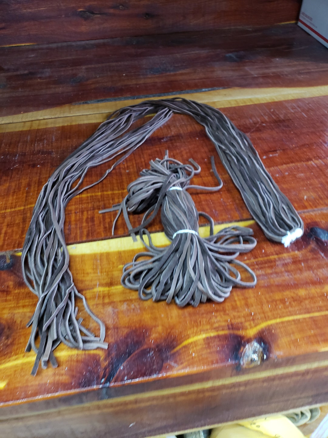 Leather Lace, Deer Lace, 1/8 by 6 Ft. , 2 Bundles of 10 Lace in a ...