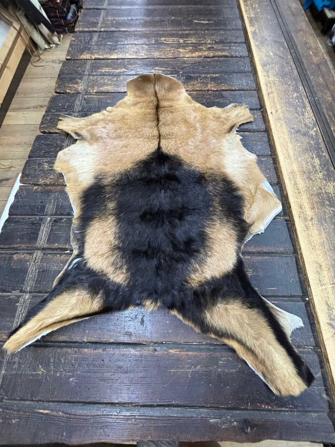 Goat Hide, Hair on Goat Hide, 35"x27", Shelf6-#9 - Etsy