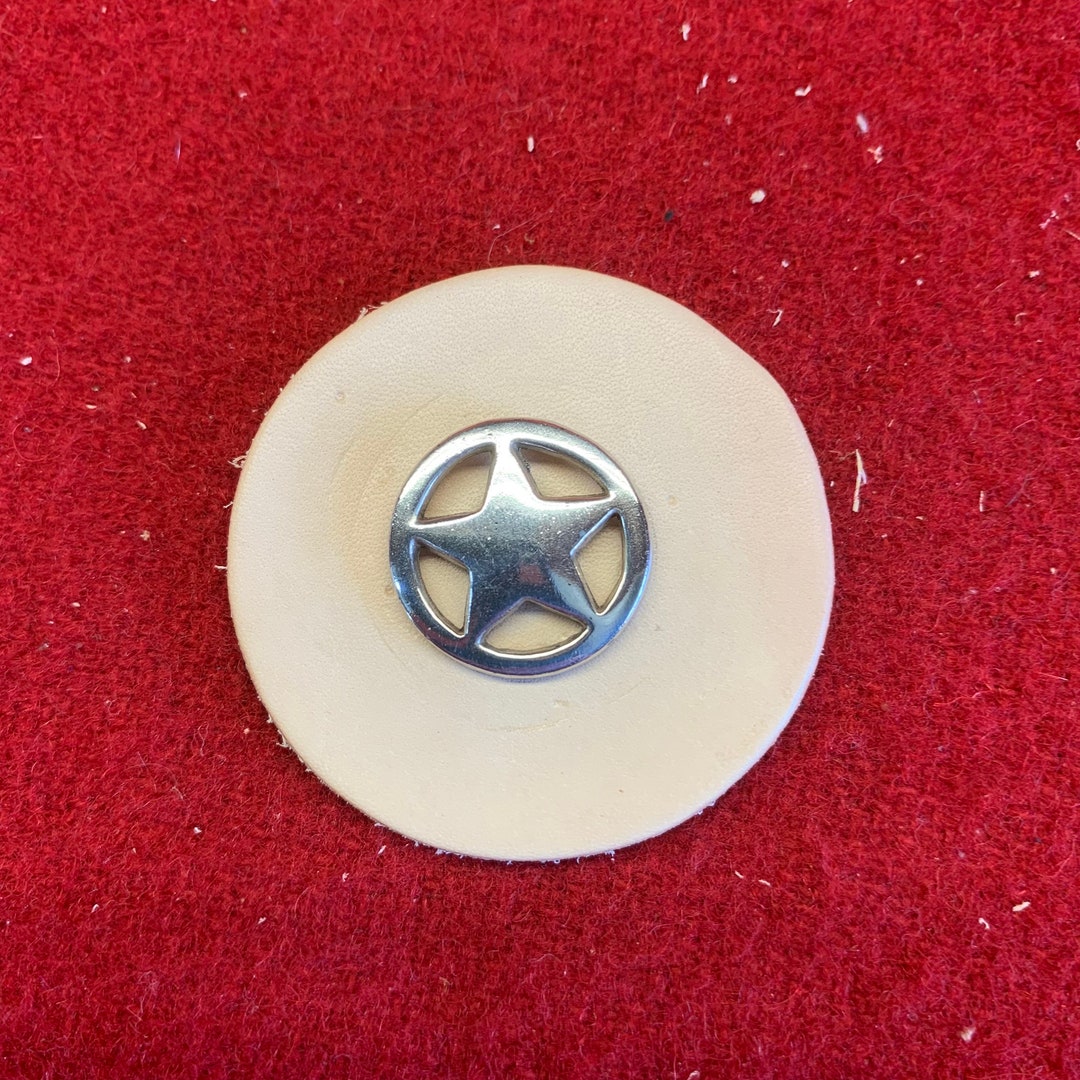 Ranger Star Concho - Silver Plate 3/4" - Etsy