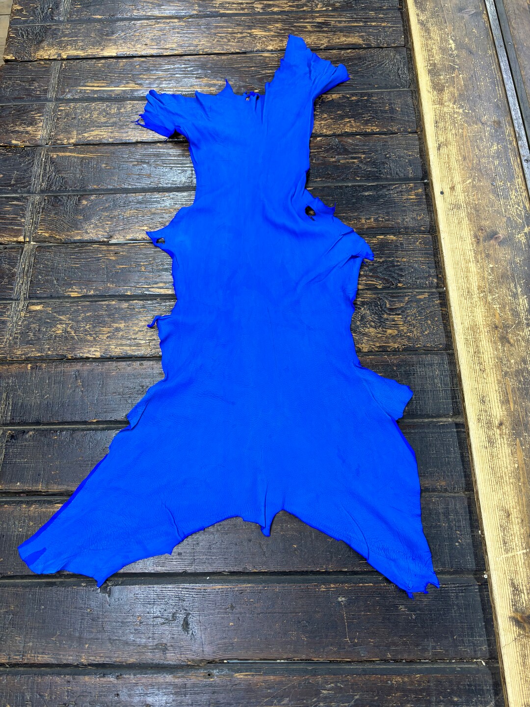 Deerskin / Deer Leather / Buckskin Hide / Blue Color / C-12/pic 18 - Etsy
