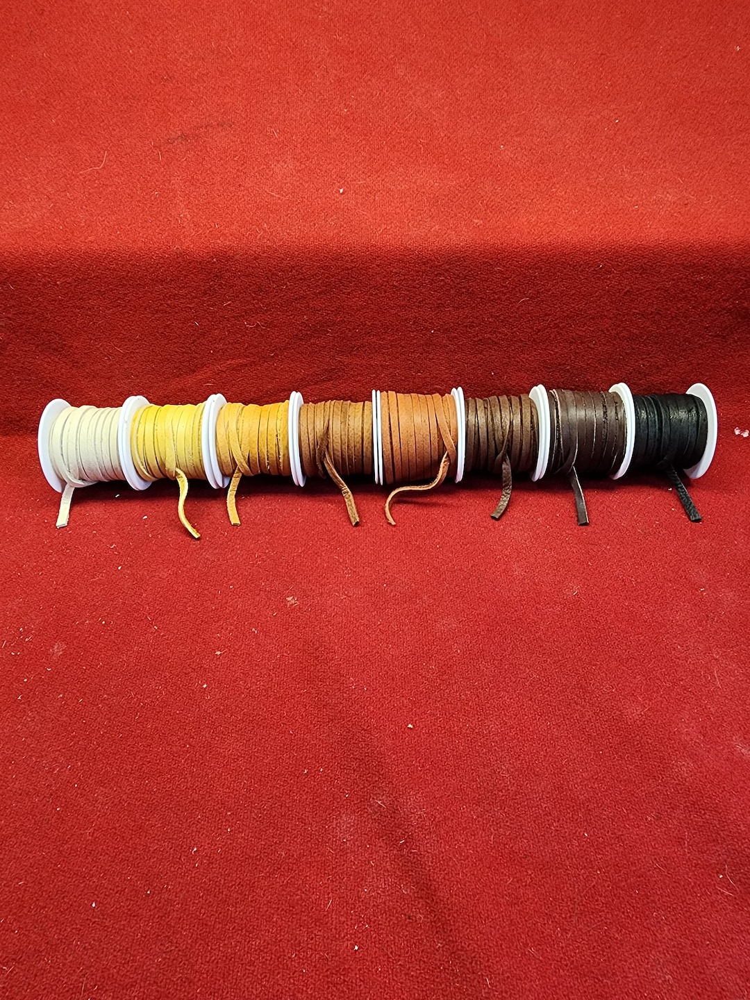 Elk Leather Lace Spool Roll Pic 1/4" 25 Ft Spool Lacing Cord String ...