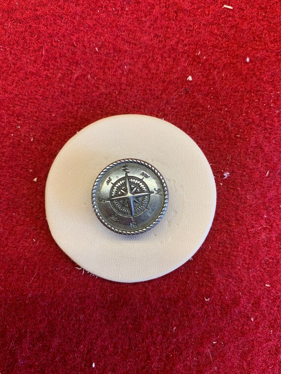 Compass Concho Antique Silver Finish 3/4 - Etsy