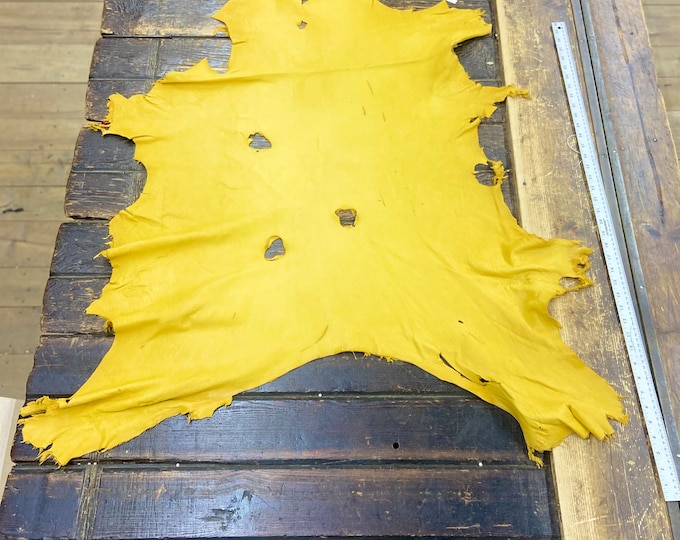 Brain Tan Deer Skin, 14 Sq. Ft. , Brain Tan, Dark Smoked Brain Tan C2 ...