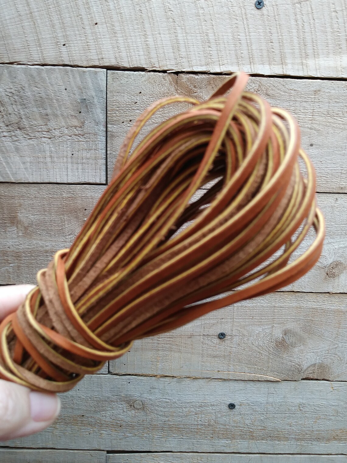 Latigo Leather Boot / Shoe Lace 1/8 X 6'10 Pack - Etsy