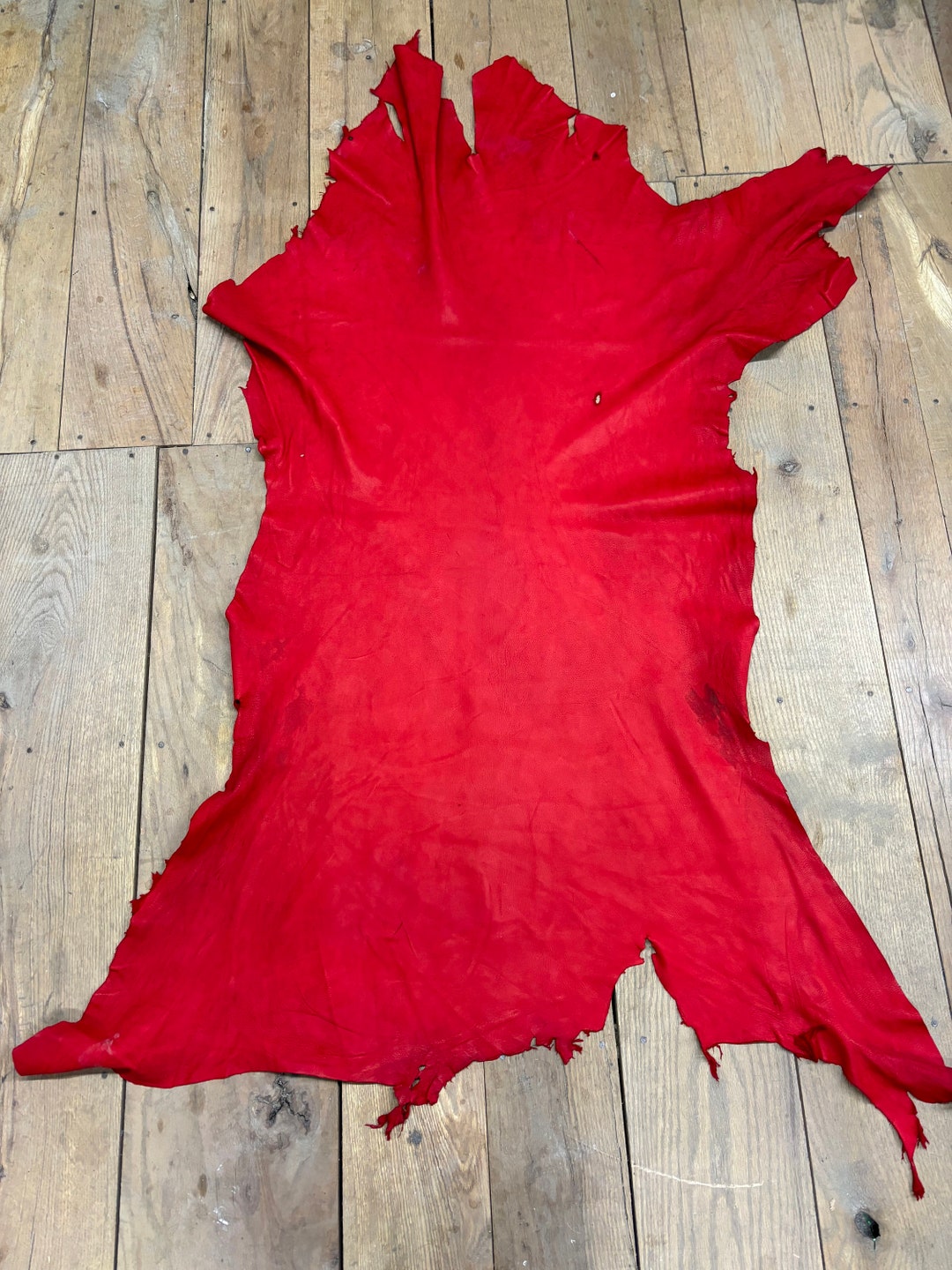 Deerskin/deer Leather / Buckskin Hide / Red Color / C11- Pic 306 - Etsy