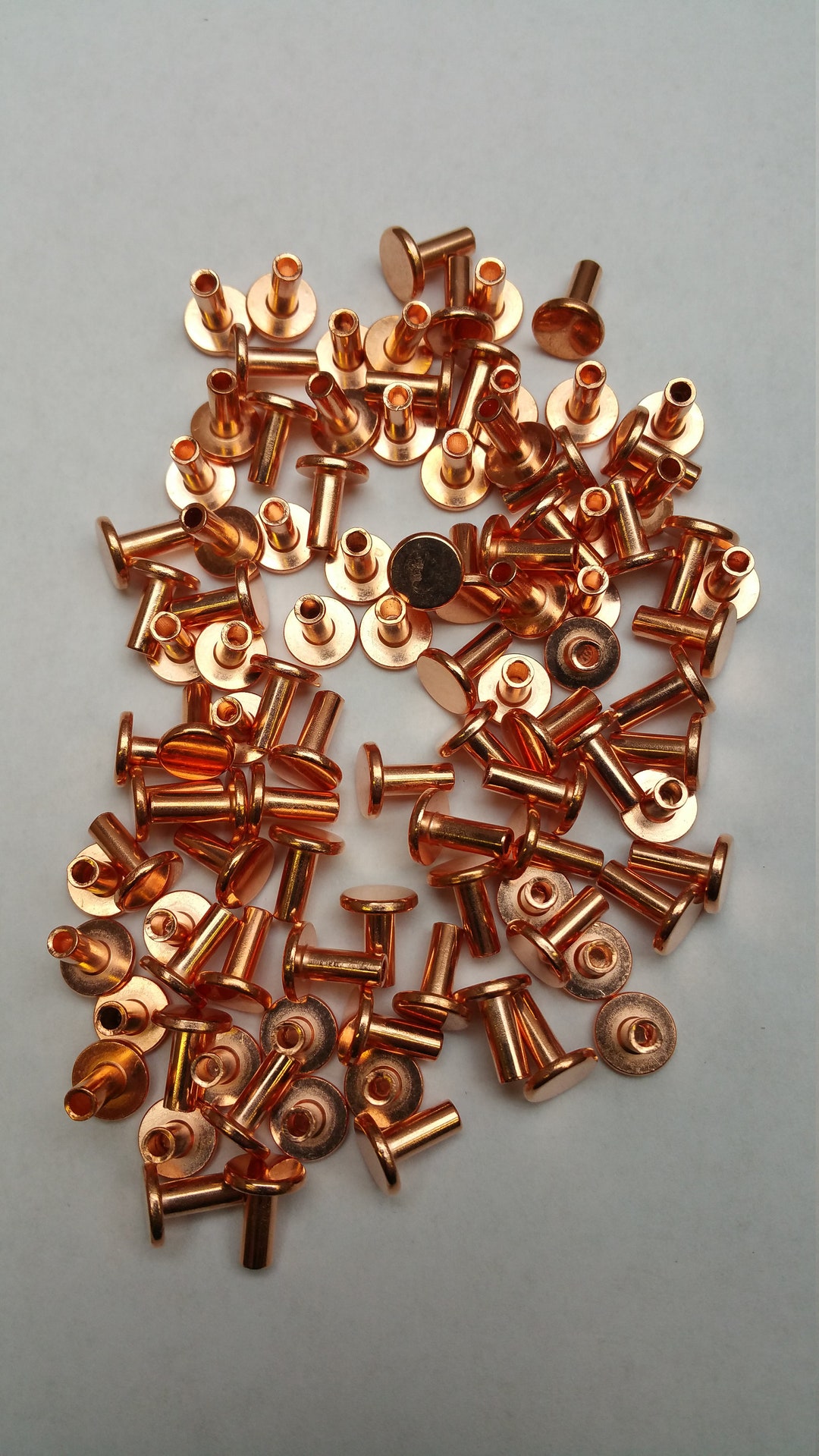 5/16 Tubular Rivets 100 Pack Copper Plate 1294-53 by - Etsy
