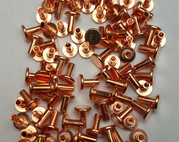 5/16 Tubular Rivets 100 Pack Copper Plate 1294-53 by Tandy Leather L2 ...