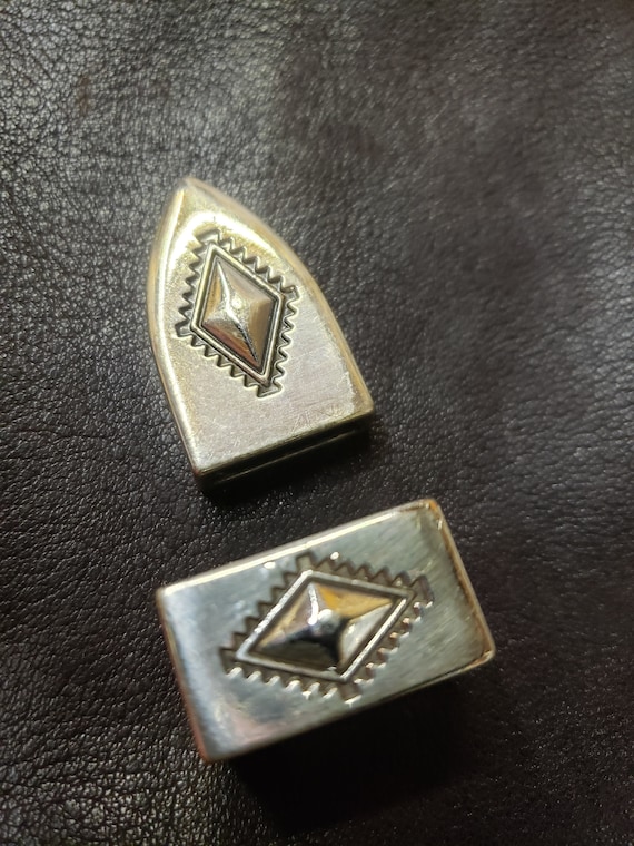 Western Style Belt Tip and Belt Keeper Loop Set Fits 11/16in | Etsy