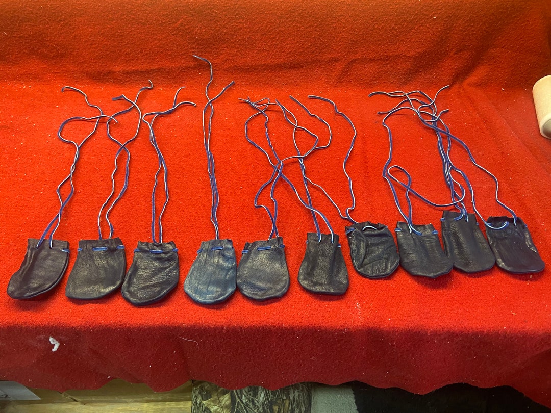 Goat Skin Leather Pouch10 Pk./ Navy Blue/ Whole Sale 10 Packs C1-1 - Etsy