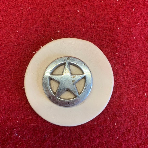 Ranger Star Concho Silver Plate 1 - Etsy