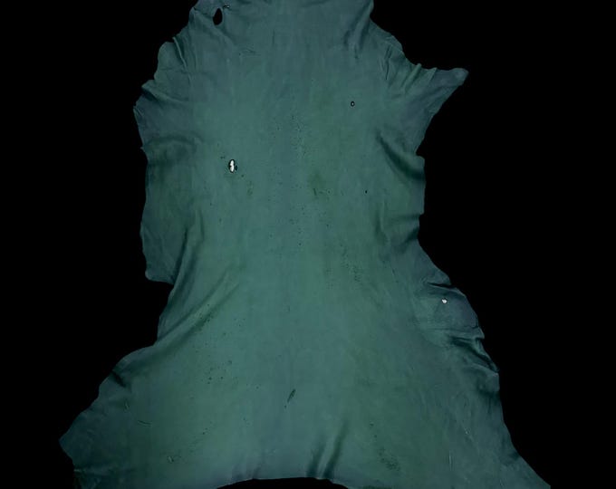 Deerskin Buckskin Hide Green Color Nice Grain! C12-pic1 - Etsy