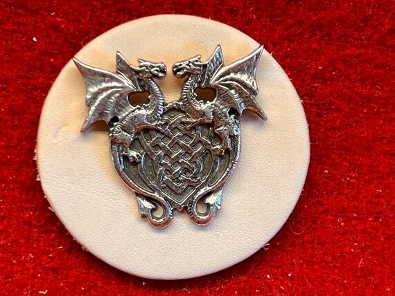 Winged Dragon Concho Antique Silver Plate 1 3/16x1 | Etsy