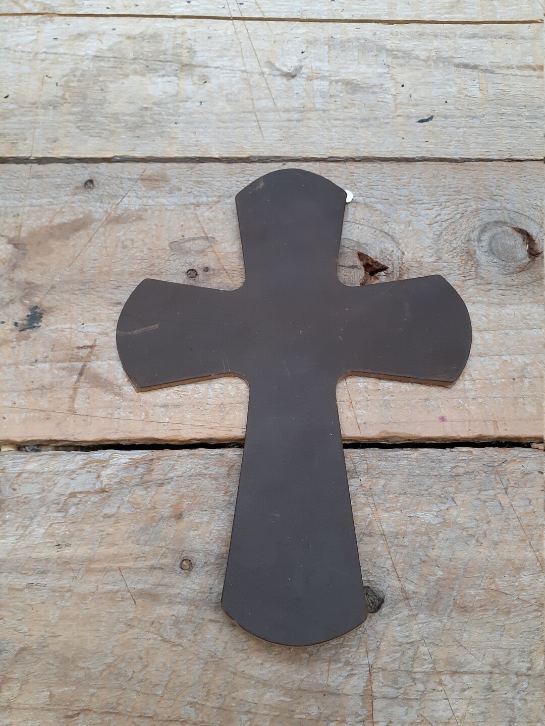 Leather Cross Cut Outs 3 - Sizes to Choose From - Brown Color - Etsy
