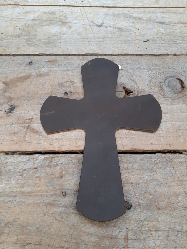 Leather Cross Cut Outs 3 - Sizes to Choose From - Brown Color - Etsy