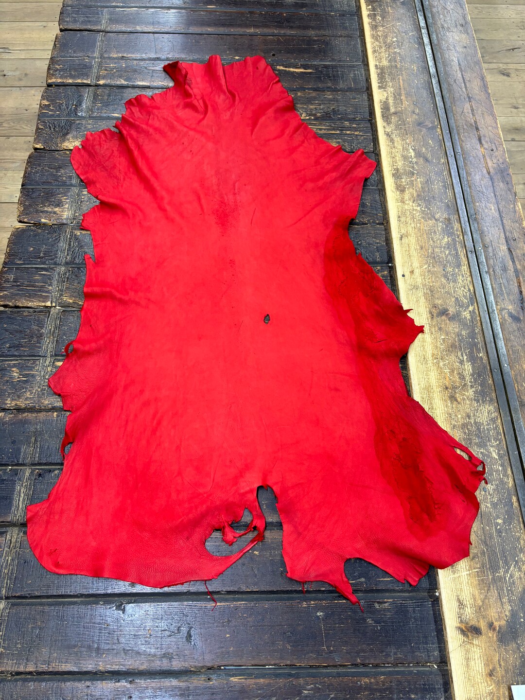 Deerskin/deer Leather / Buckskin Hide / Red Color / C11- Pic 322 - Etsy