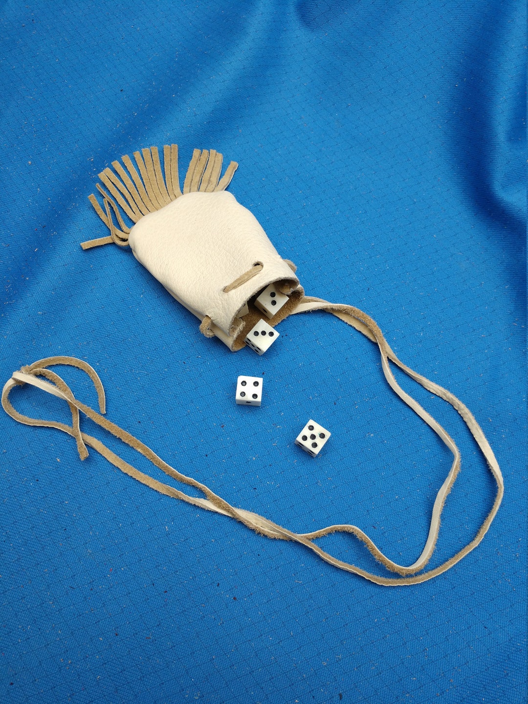 Leather Drawstring Medicine Bag Mojo Pouch Dice Bag With Fringe Small ...