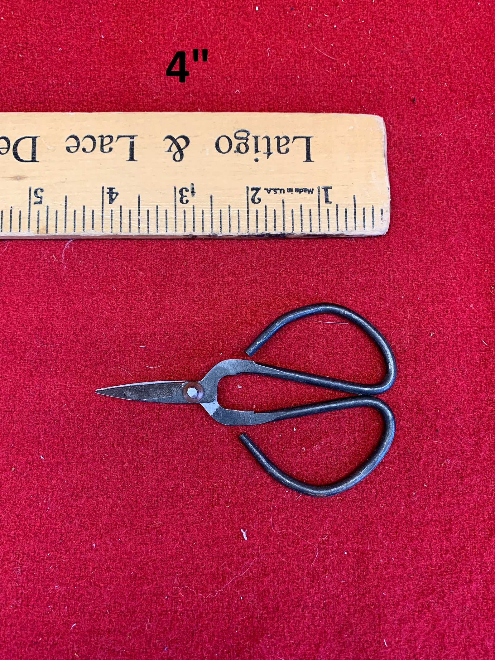 Hand Forged Scissors Primitive Style Leather Scissors 4 to - Etsy